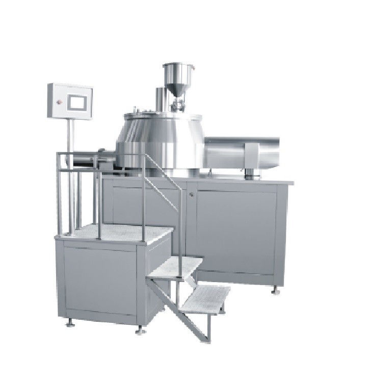 High Speed Wet Granulation Machine PLC Control With Conical Column